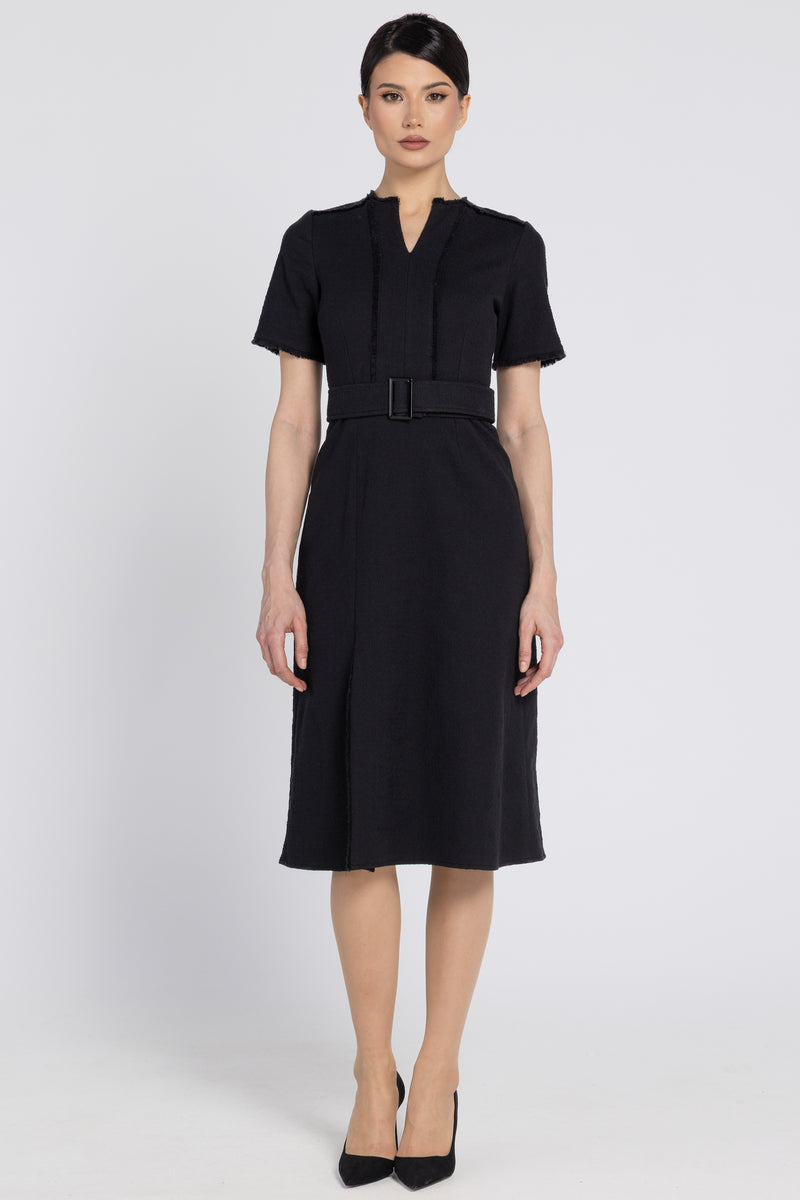 Rochie office midi cu maneca scurta – MEILI THE BRAND