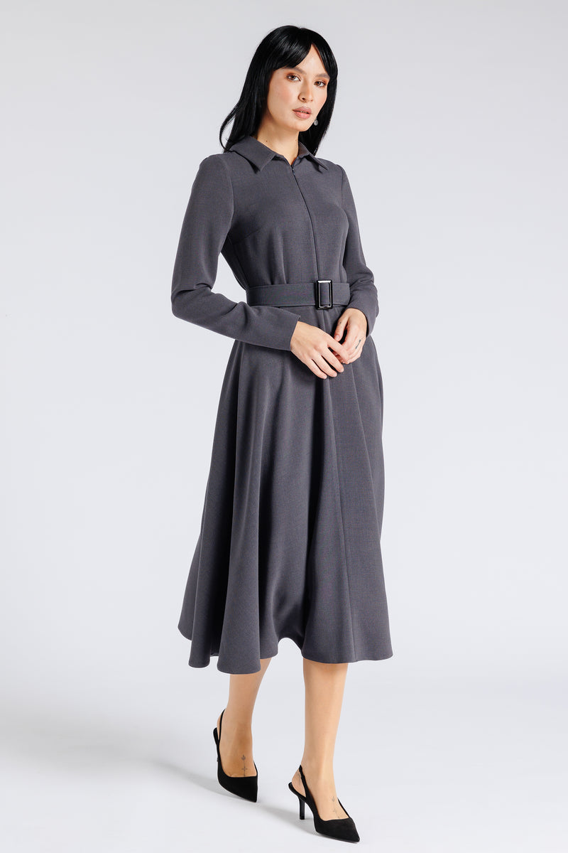 Rochie clos midi cu maneca lunga – MEILI THE BRAND